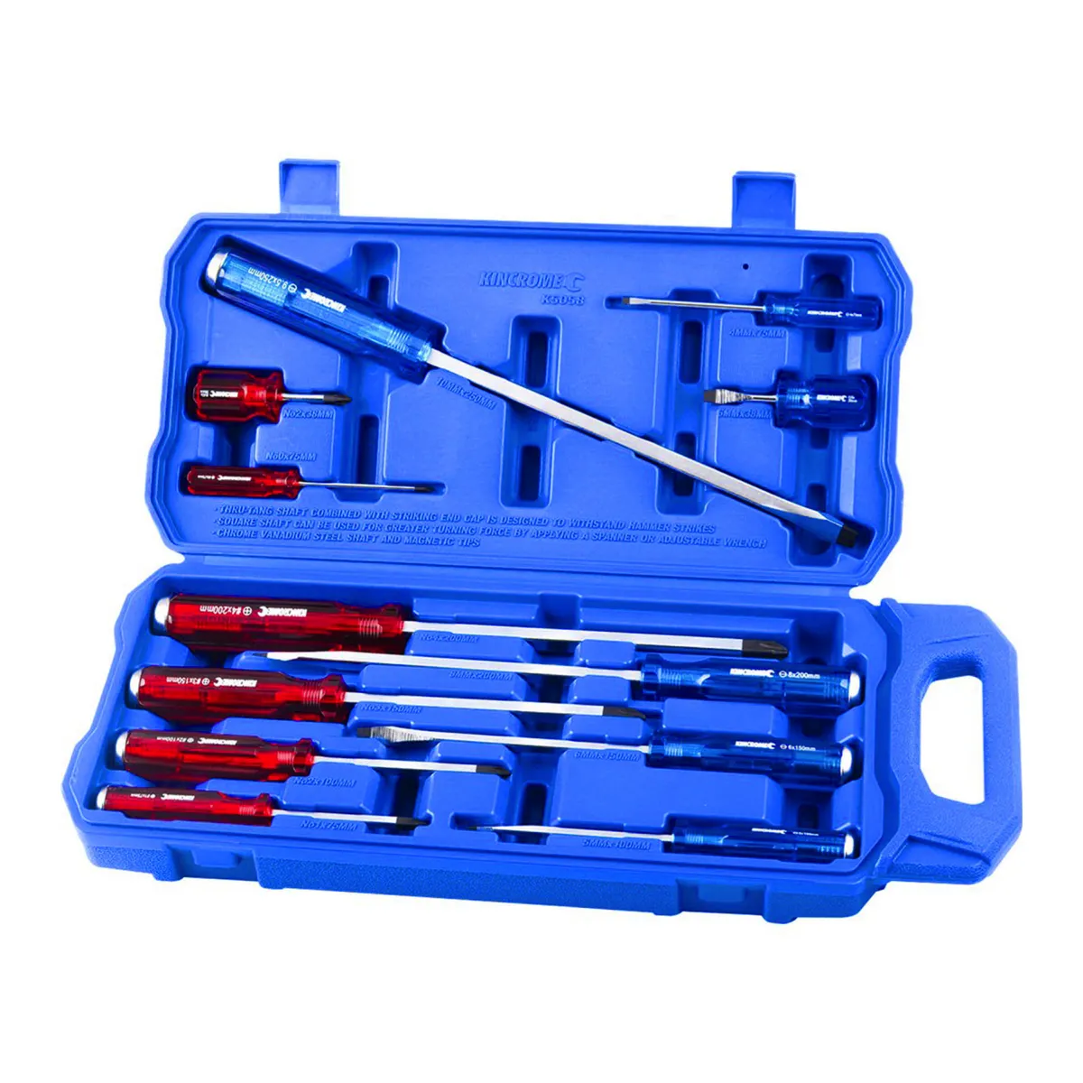 Kincrome Thru-Tang Screwdriver Set 12 Piece - The Tool Chest